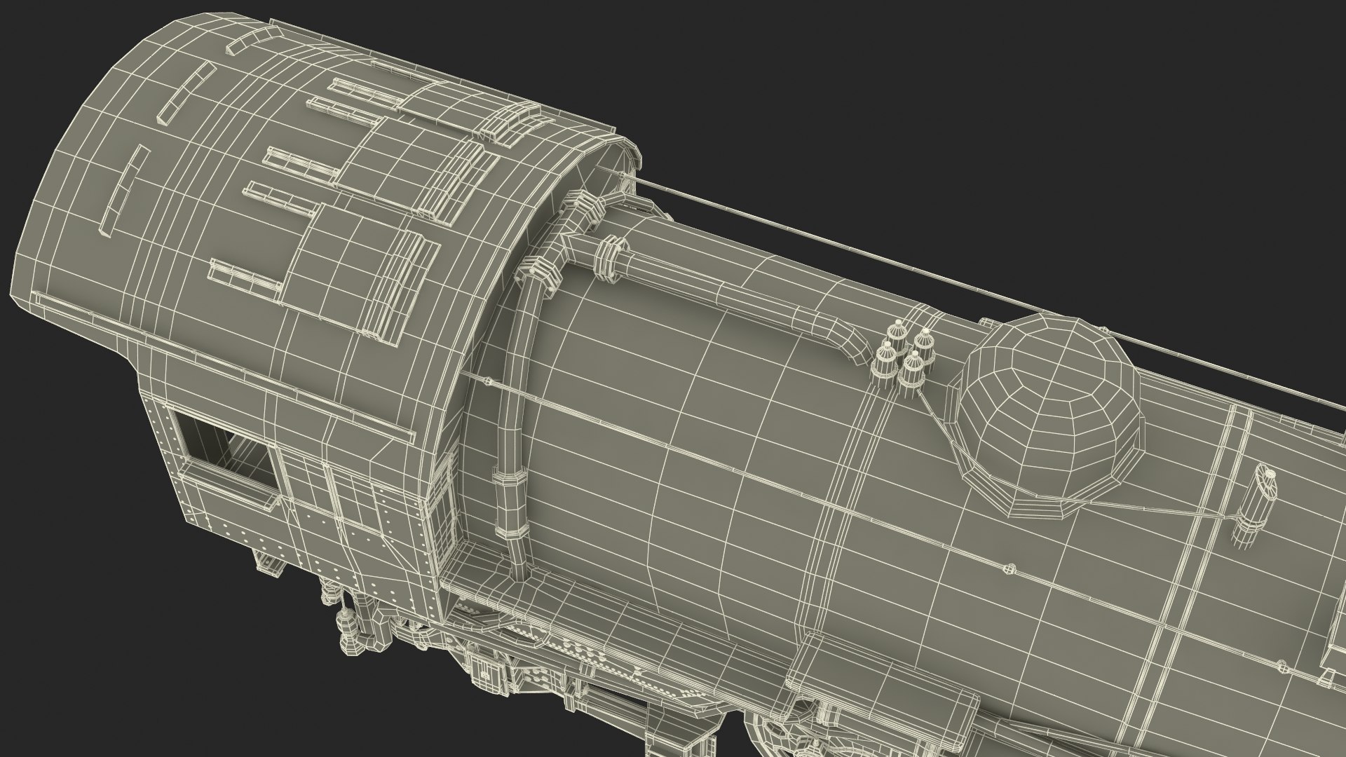 Steam Locomotive Santa Fe 3415 3D Model - TurboSquid 2205561