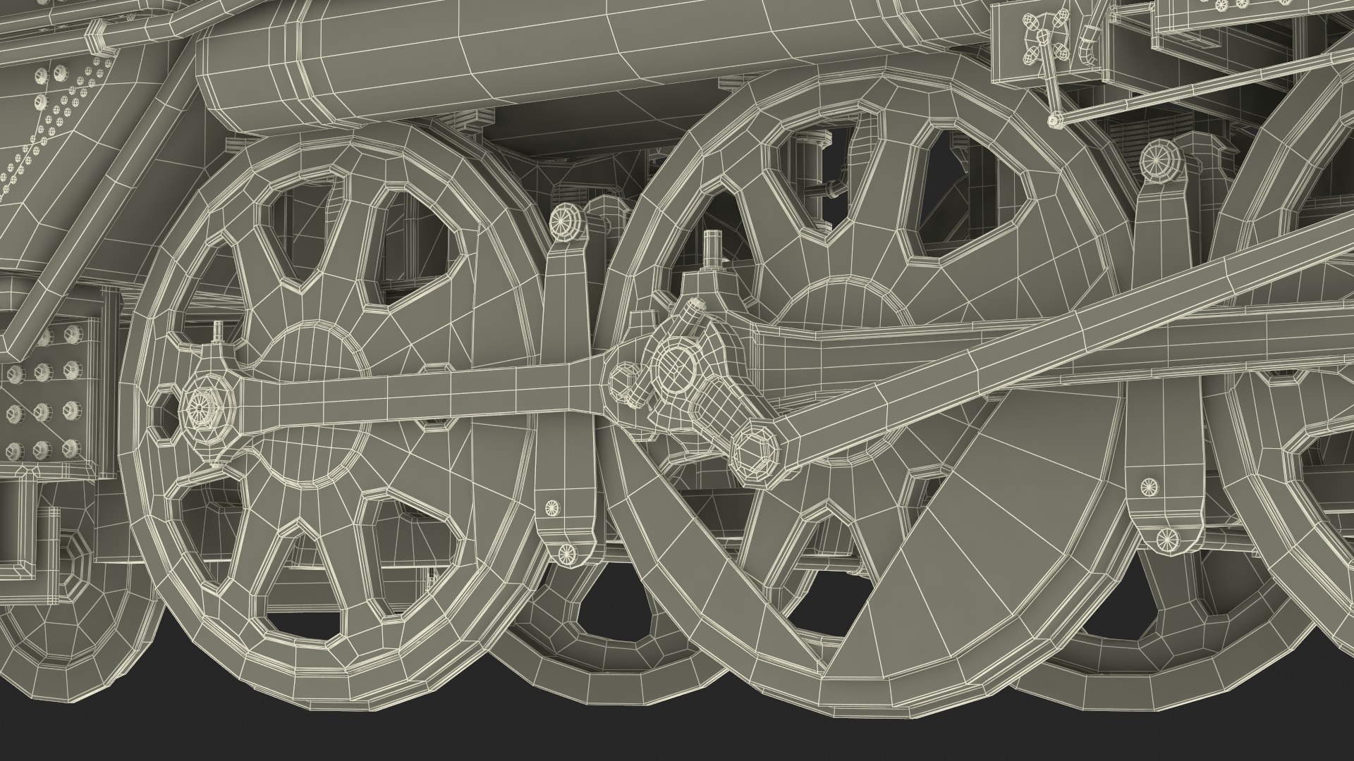 Steam Locomotive Santa Fe 3415 3D Model - TurboSquid 2205561