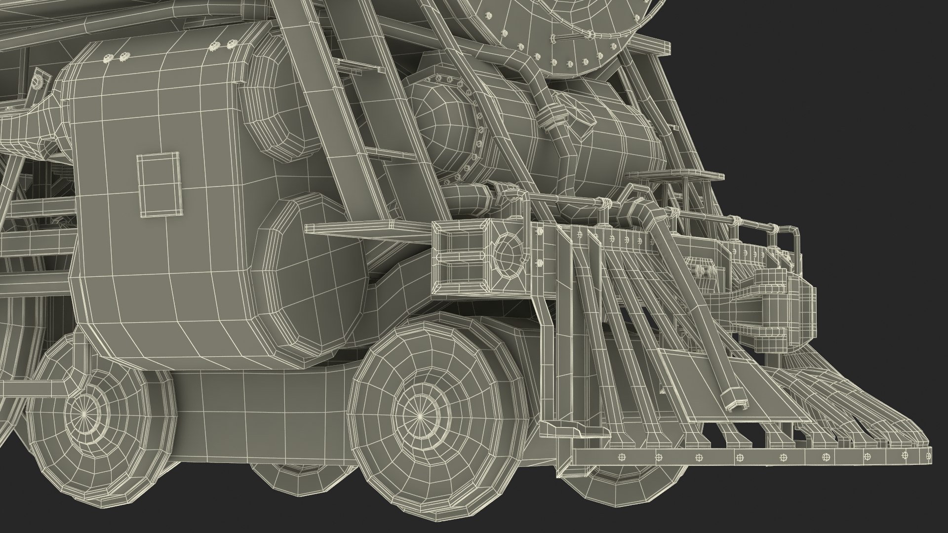 Steam Locomotive Santa Fe 3415 3D Model - TurboSquid 2205561