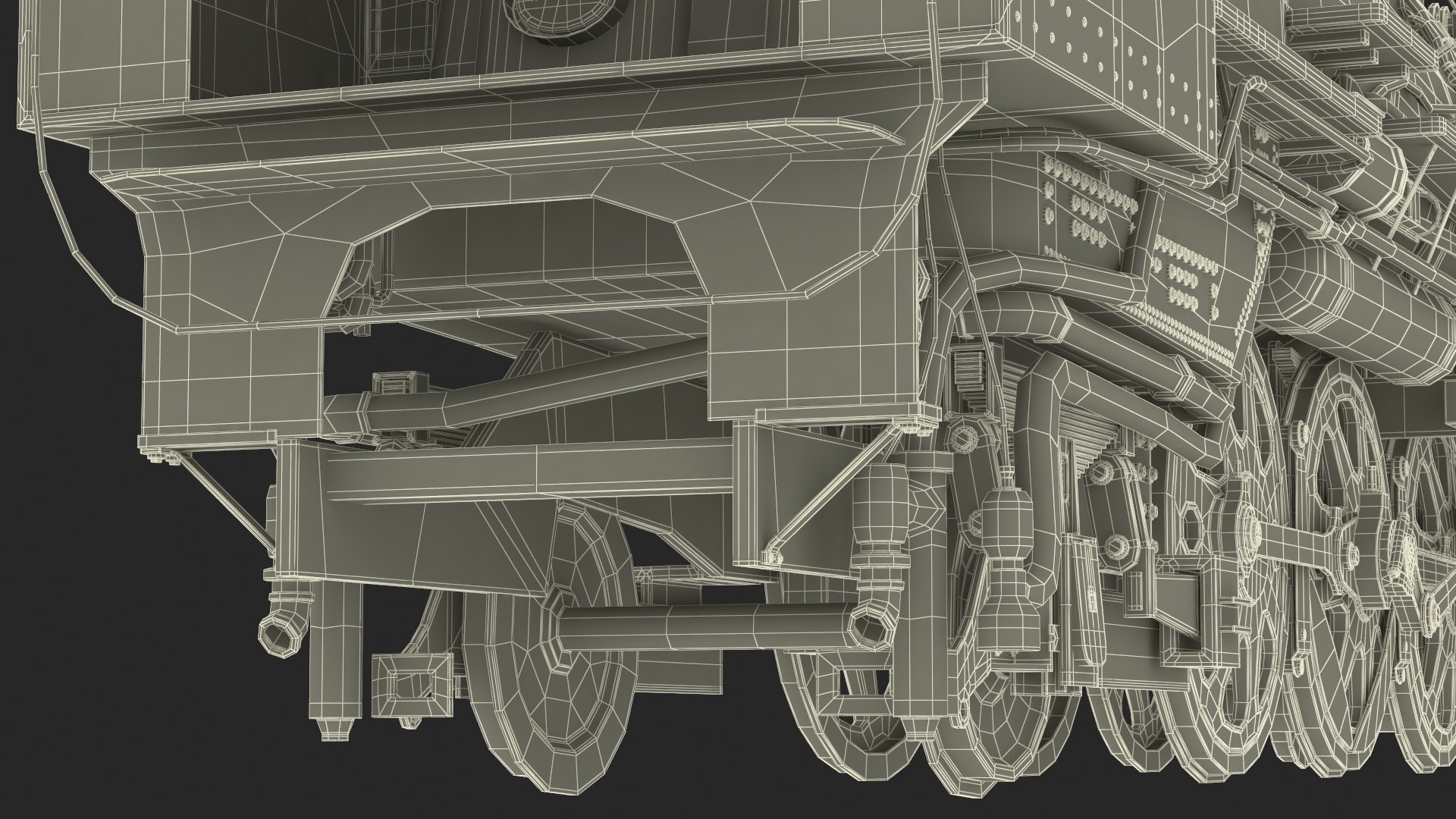 Steam Locomotive Santa Fe 3415 3D Model - TurboSquid 2205561