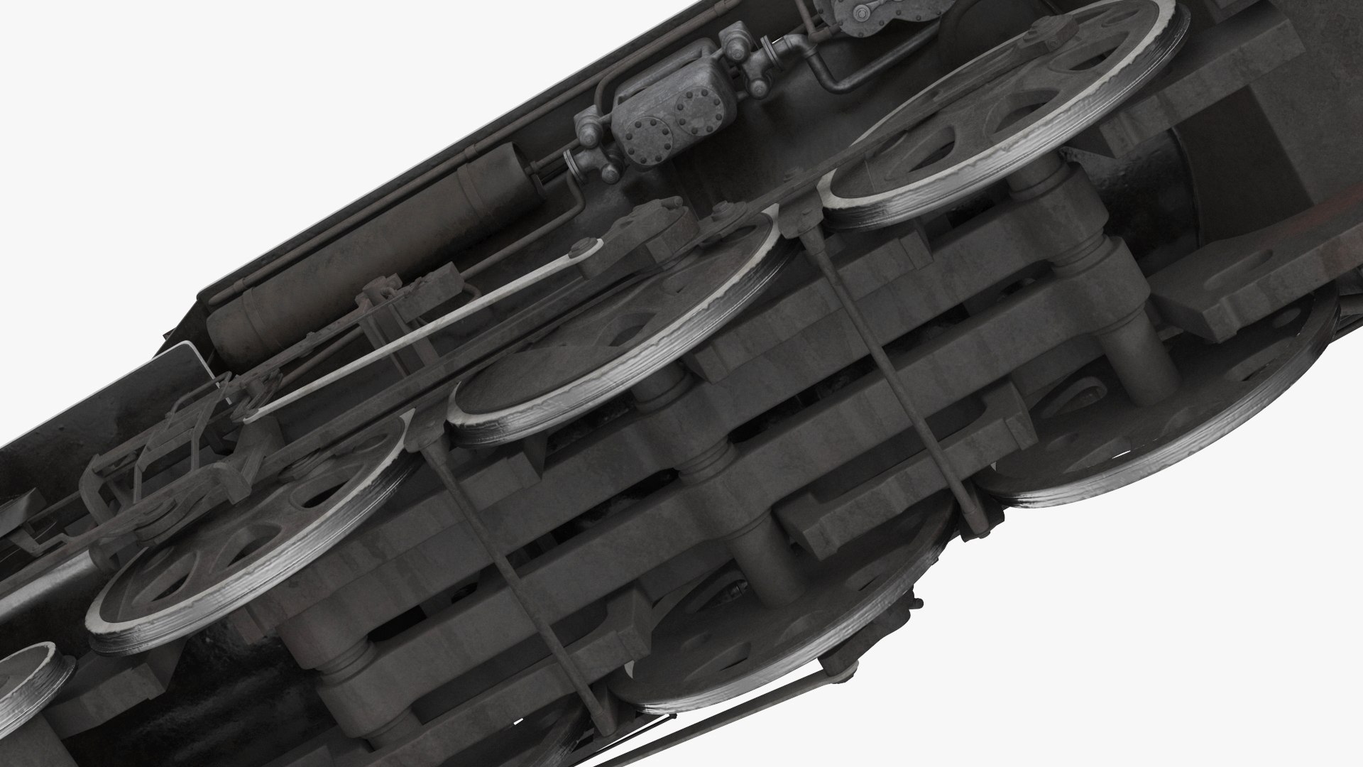 Steam Locomotive Santa Fe 3415 3D Model - TurboSquid 2205561