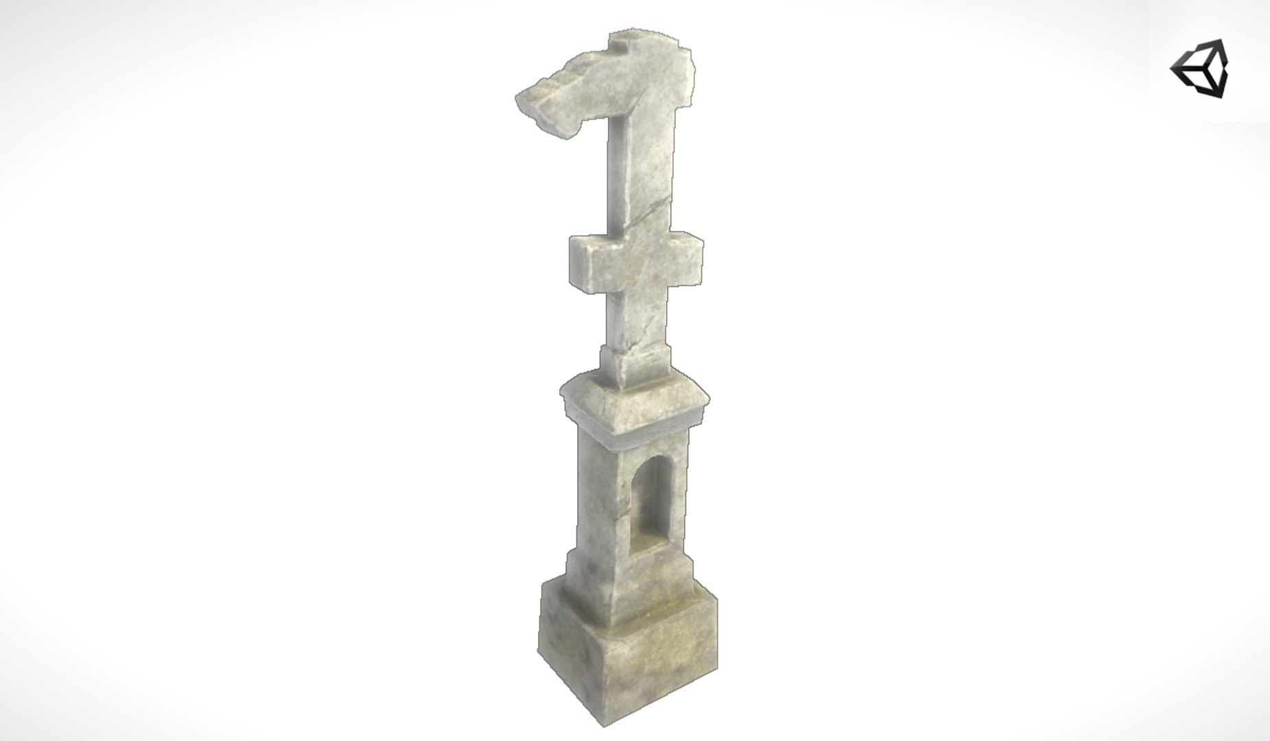 3d model stone cross shrines