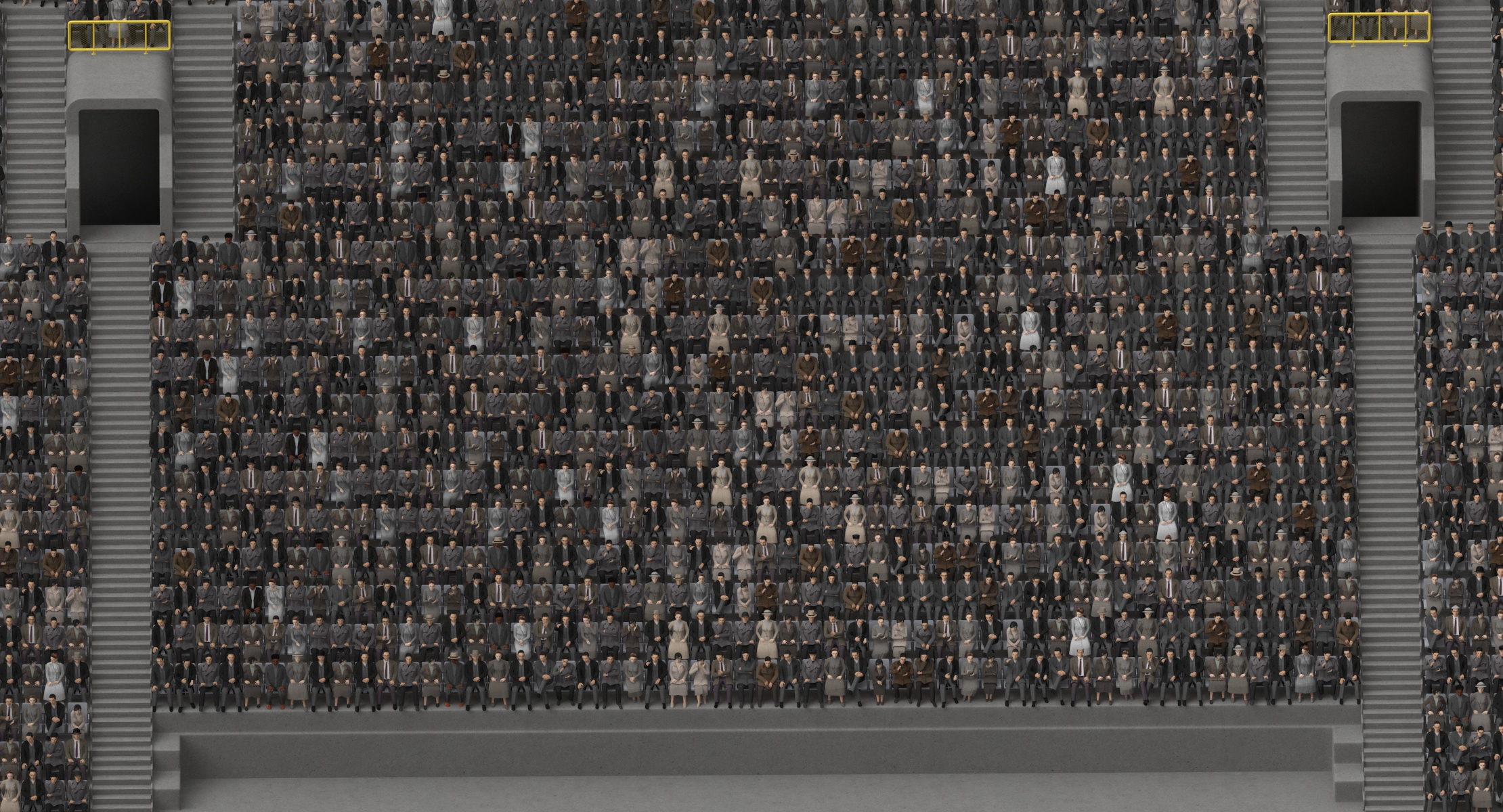 3D stadium corwd 50s stands - TurboSquid 1556067