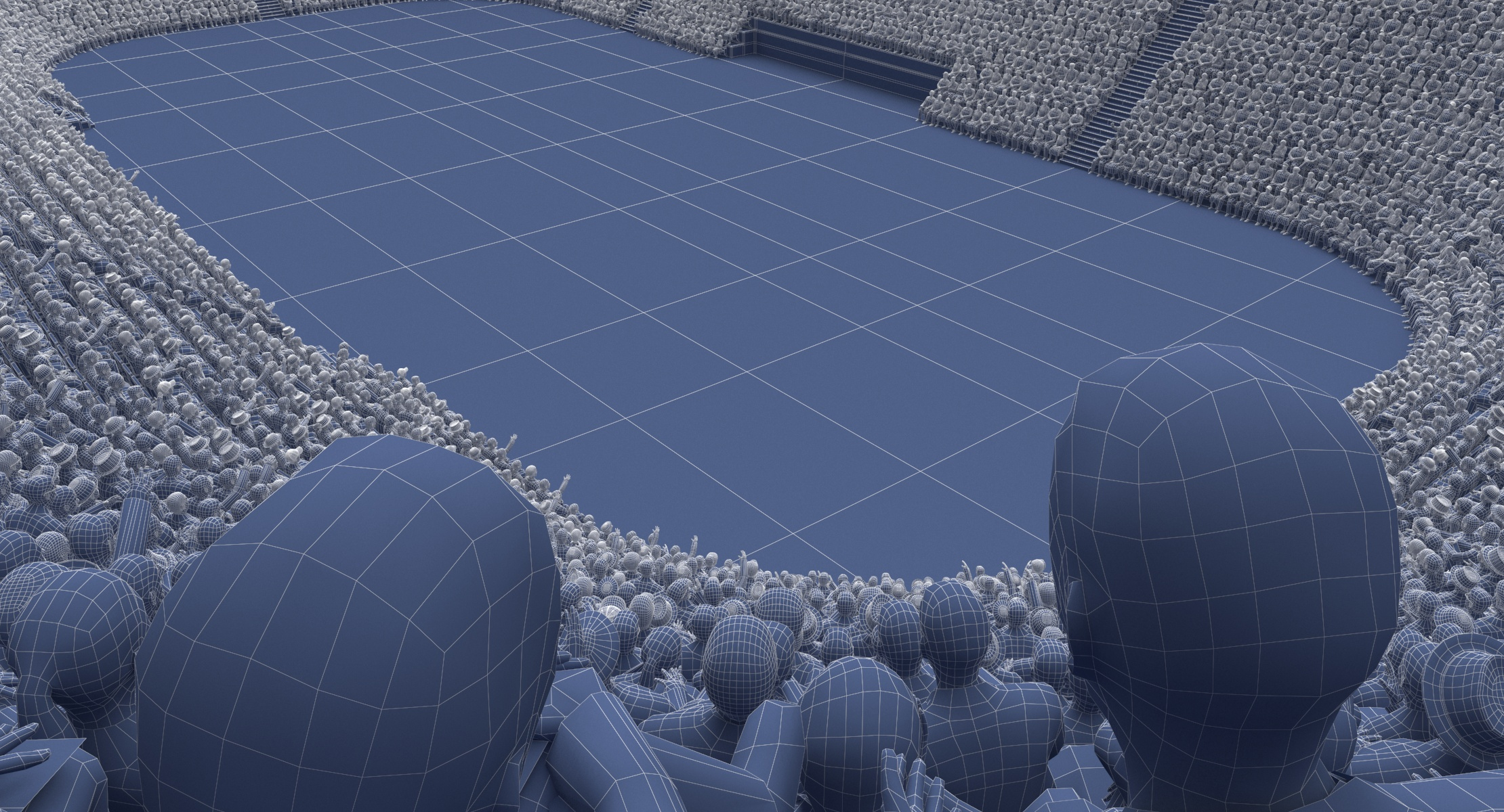 3D stadium corwd 50s stands - TurboSquid 1556067