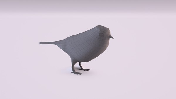 3ds nightingale bird