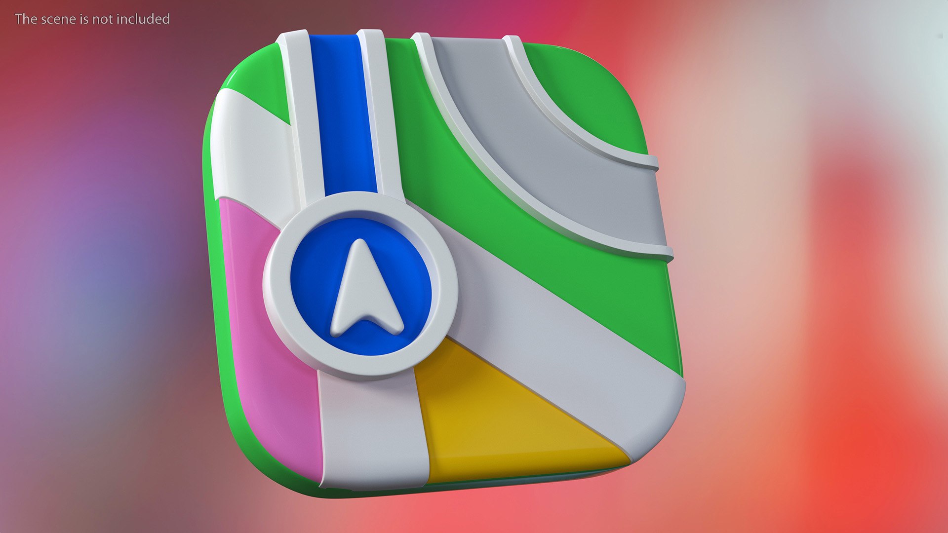 IPhone IOS Maps Icon Model - TurboSquid 2222929