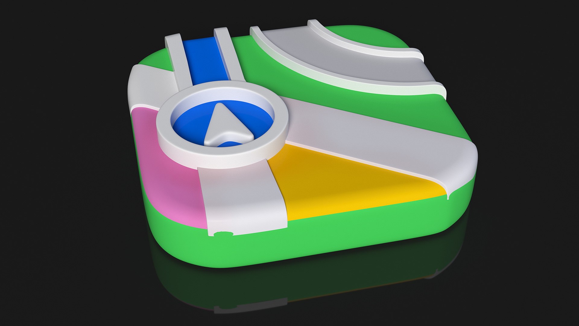 IPhone IOS Maps Icon Model - TurboSquid 2222929