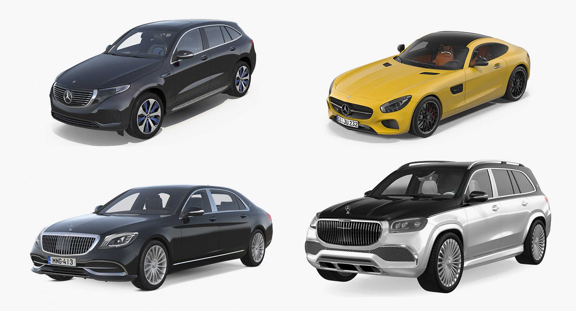 3D Mercedes Benz Cars Collection model - TurboSquid 1740319