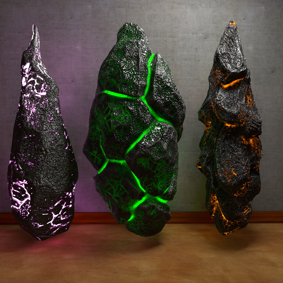 energy stone 3d c4d