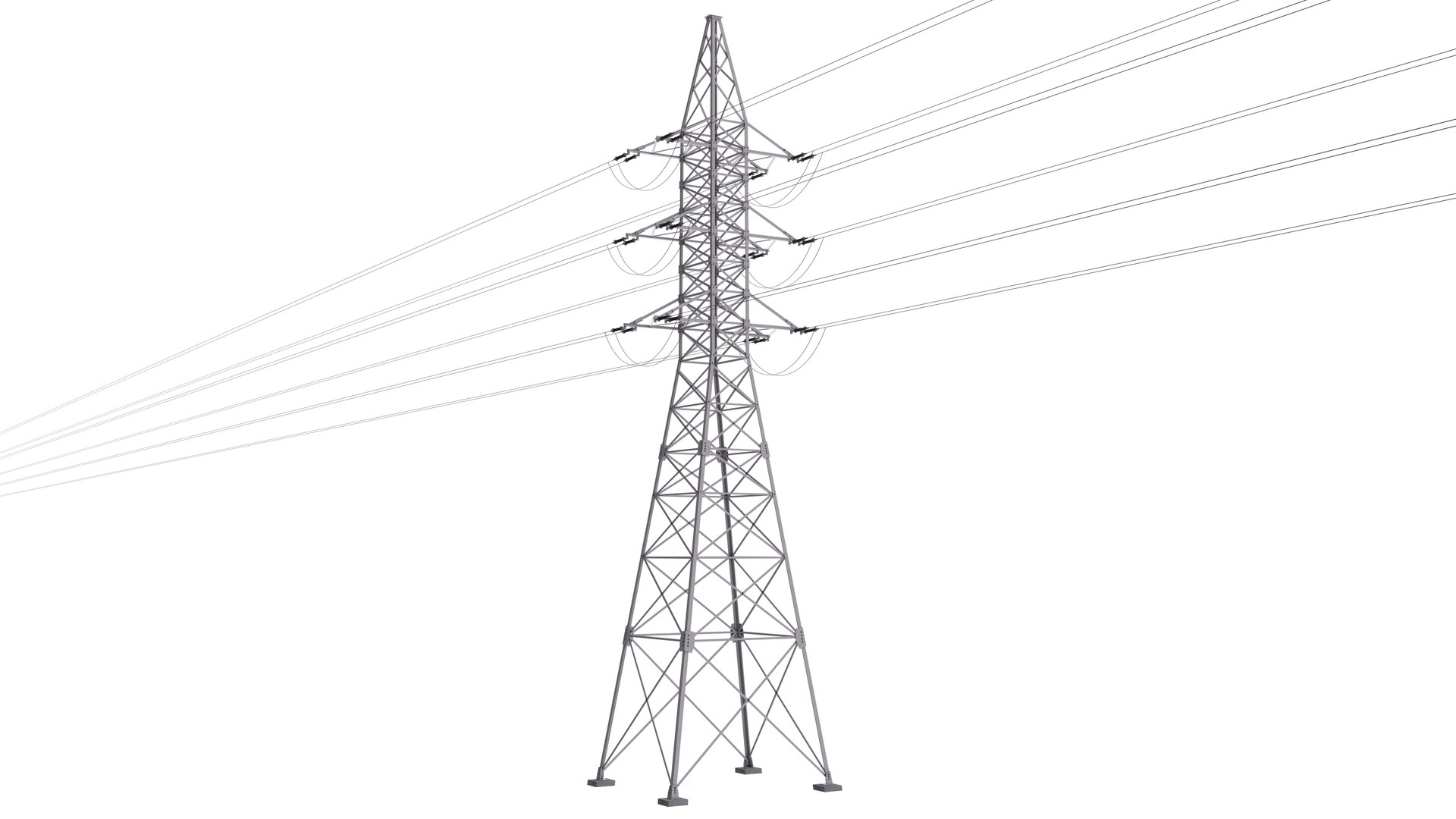 Electric Power Tower Collection 3D Model - TurboSquid 2291177