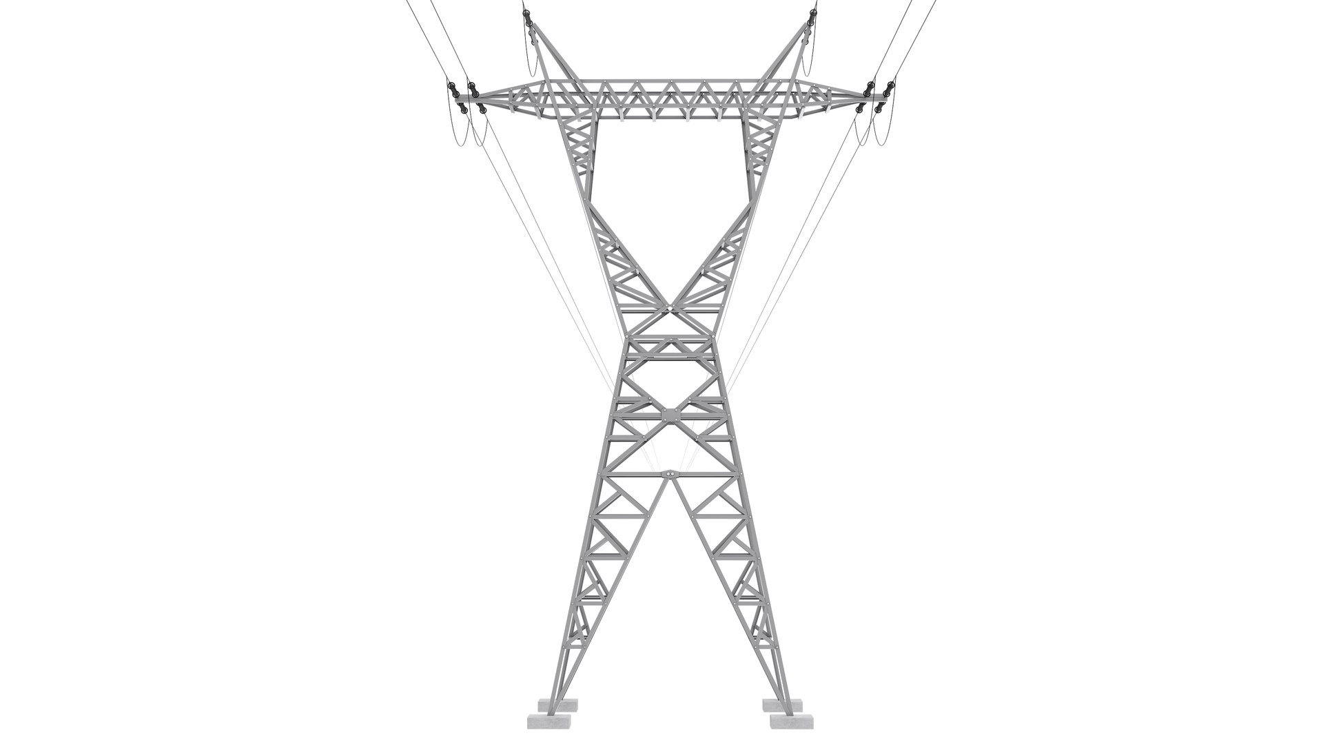 Electric Power Tower Collection 3D Model - TurboSquid 2291177