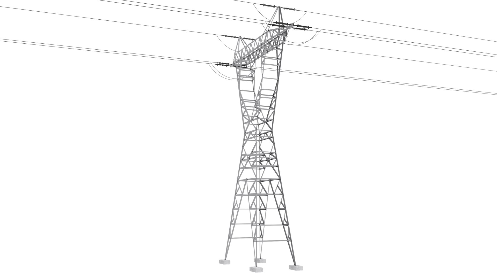 Electric Power Tower Collection 3D Model - TurboSquid 2291177