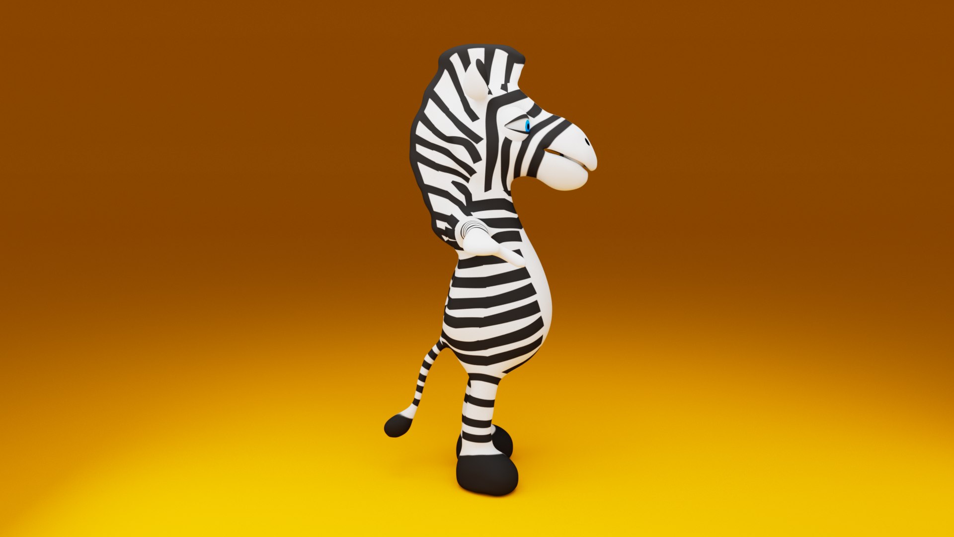 3D Bold Stylized Cartoon Zebra 3D Model - TurboSquid 2200948