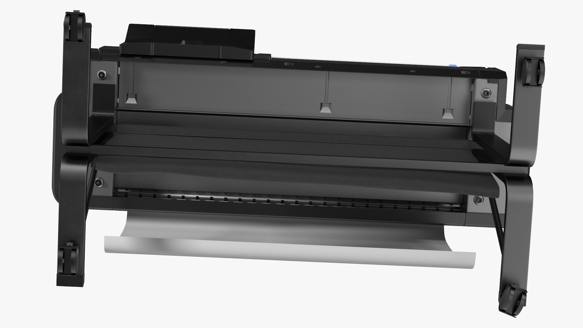 HP DesignJet T630 Tray Closed 3D Model - TurboSquid 1908131