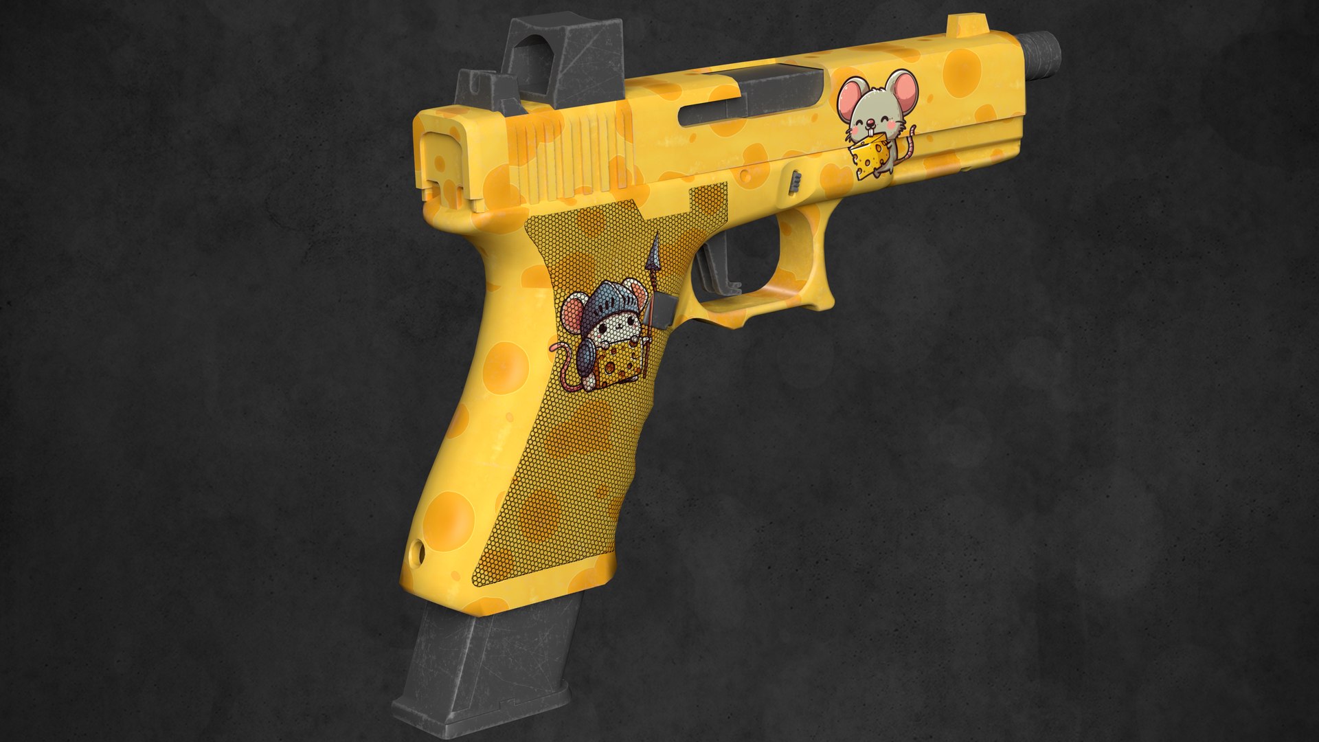 Glock 17 Custom Skins 3D Model - TurboSquid 2352900