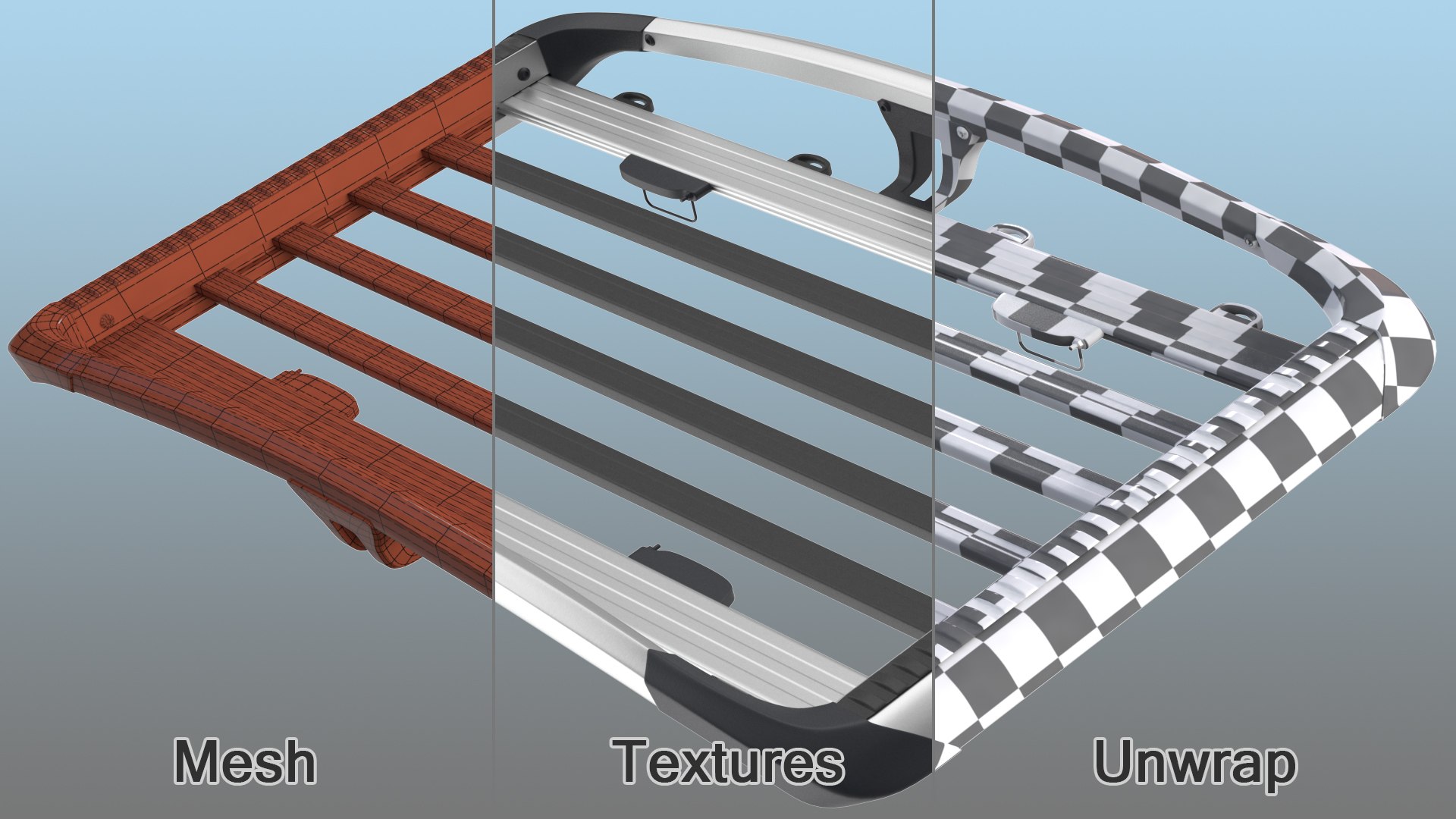 Car Exterior Roof Rack 3D Model - TurboSquid 1640730