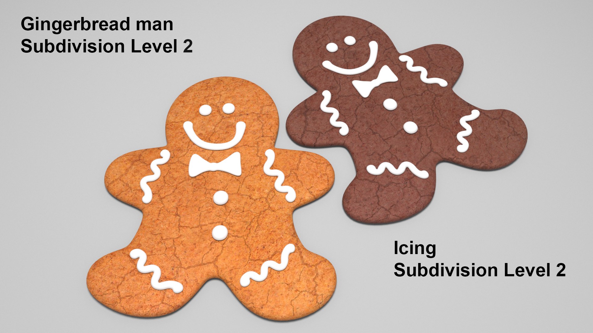 3D Gingerbread Man - TurboSquid 1992950