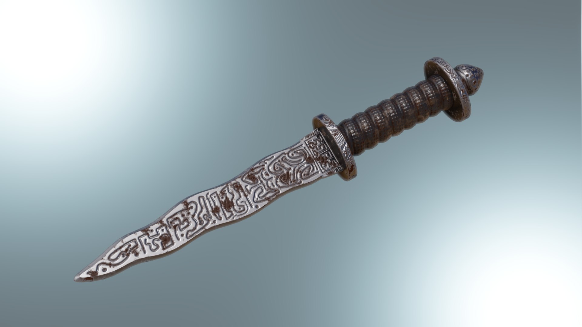 3D ancient dagger asset model - TurboSquid 1693904