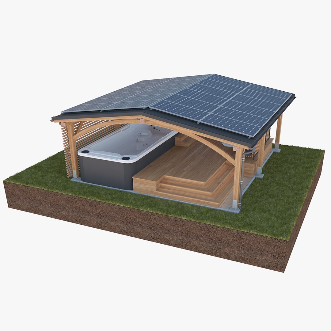 Swimspa Shed 3D model - TurboSquid 2114919