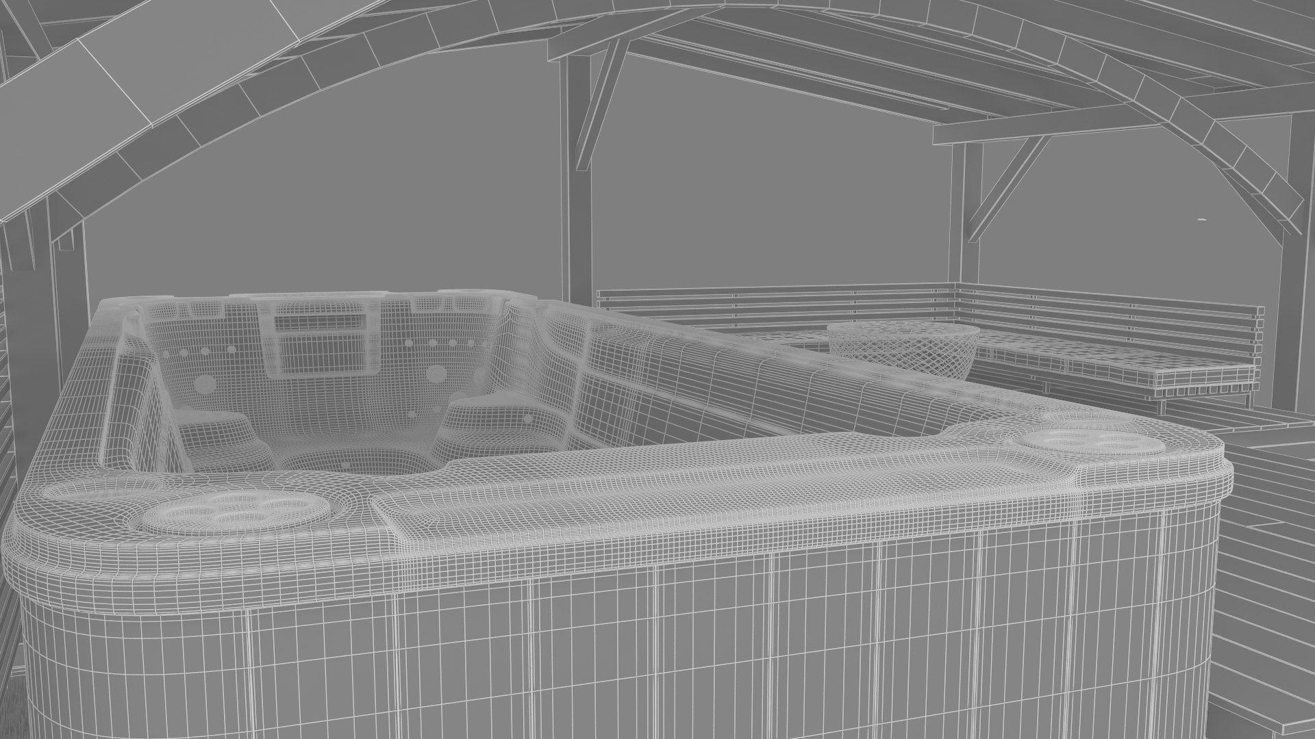Swimspa Shed 3D Model - TurboSquid 2114919