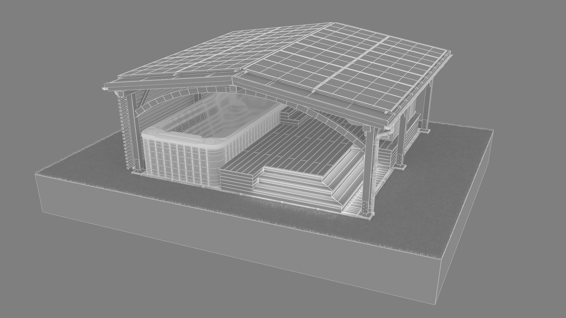 Swimspa Shed 3D Model - TurboSquid 2114919