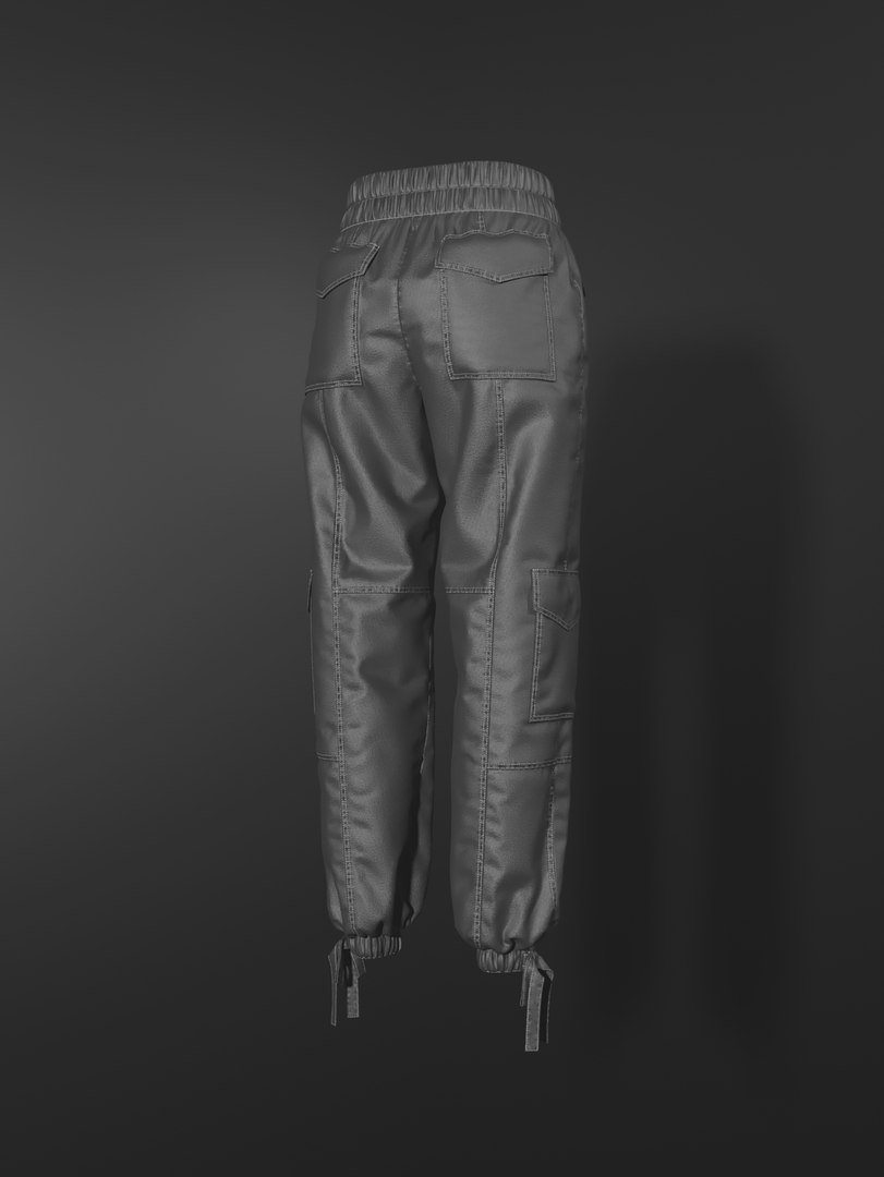 Women Nylon Pant 3D Model - TurboSquid 2099190