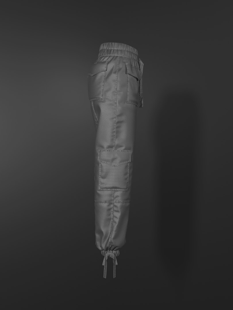 Women Nylon Pant 3D Model - TurboSquid 2099190