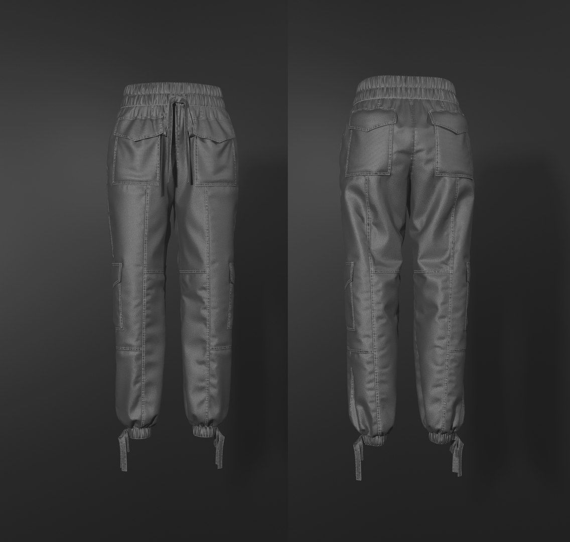 Women Nylon Pant 3D Model - TurboSquid 2099190