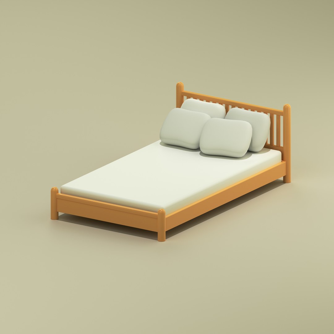 Bed 3D Model - TurboSquid 2162217