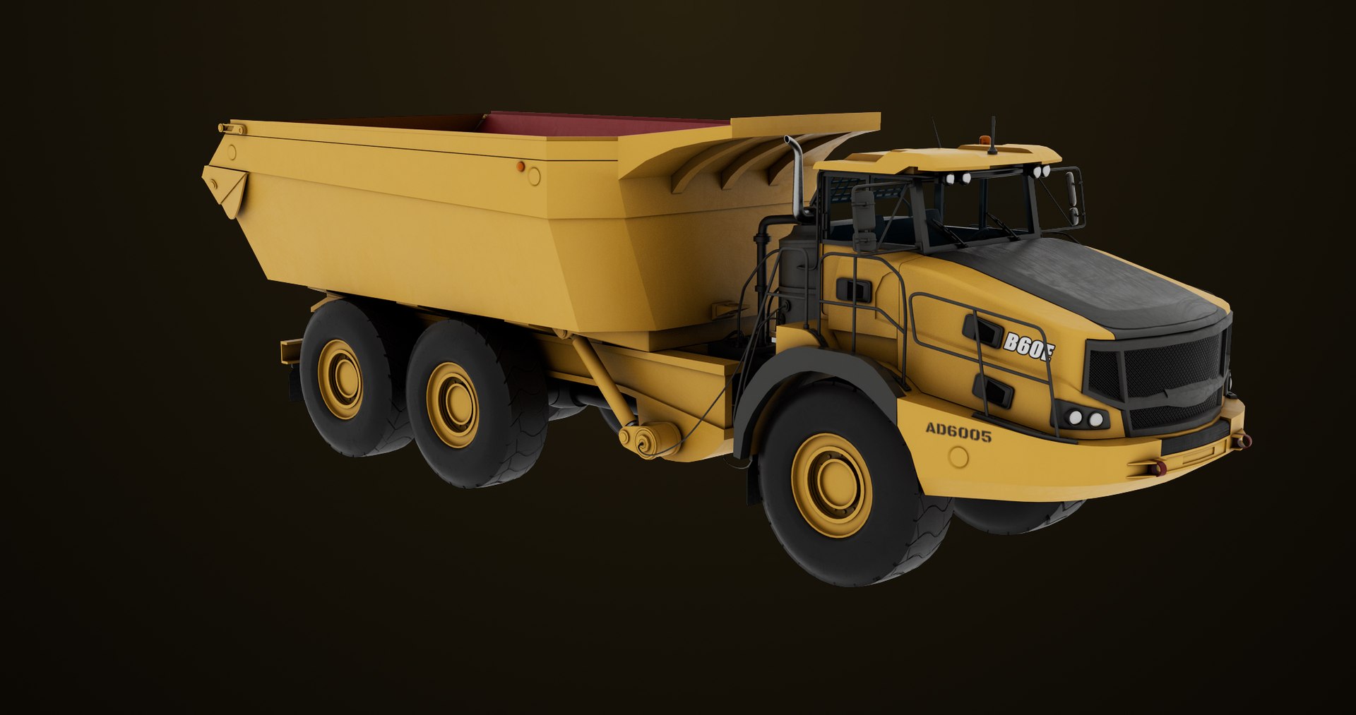 Articulated Mining Truck 03 All PBR Unity UE Textures 3D model ...