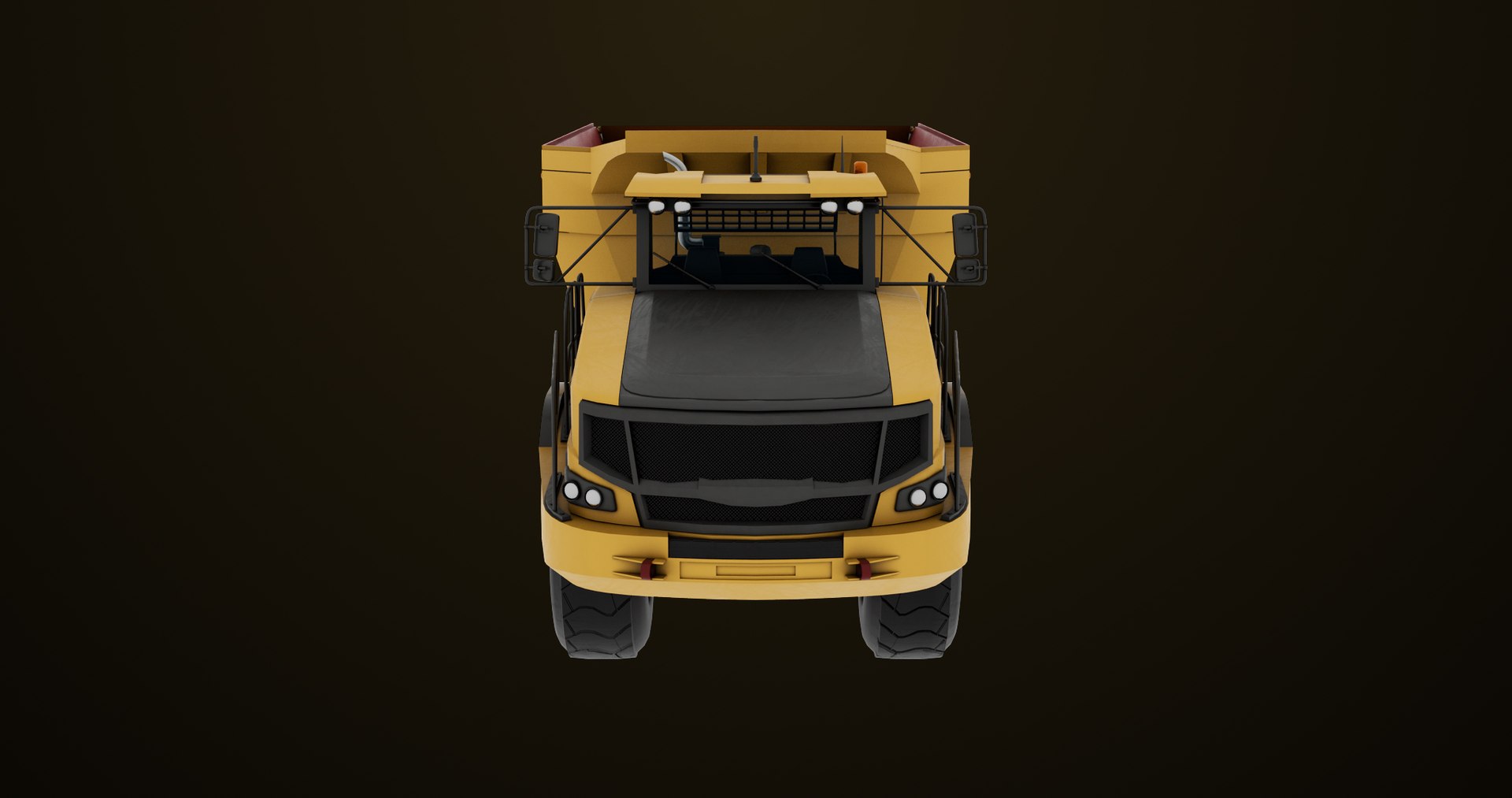 Articulated Mining Truck 03 All PBR Unity UE Textures 3D model ...