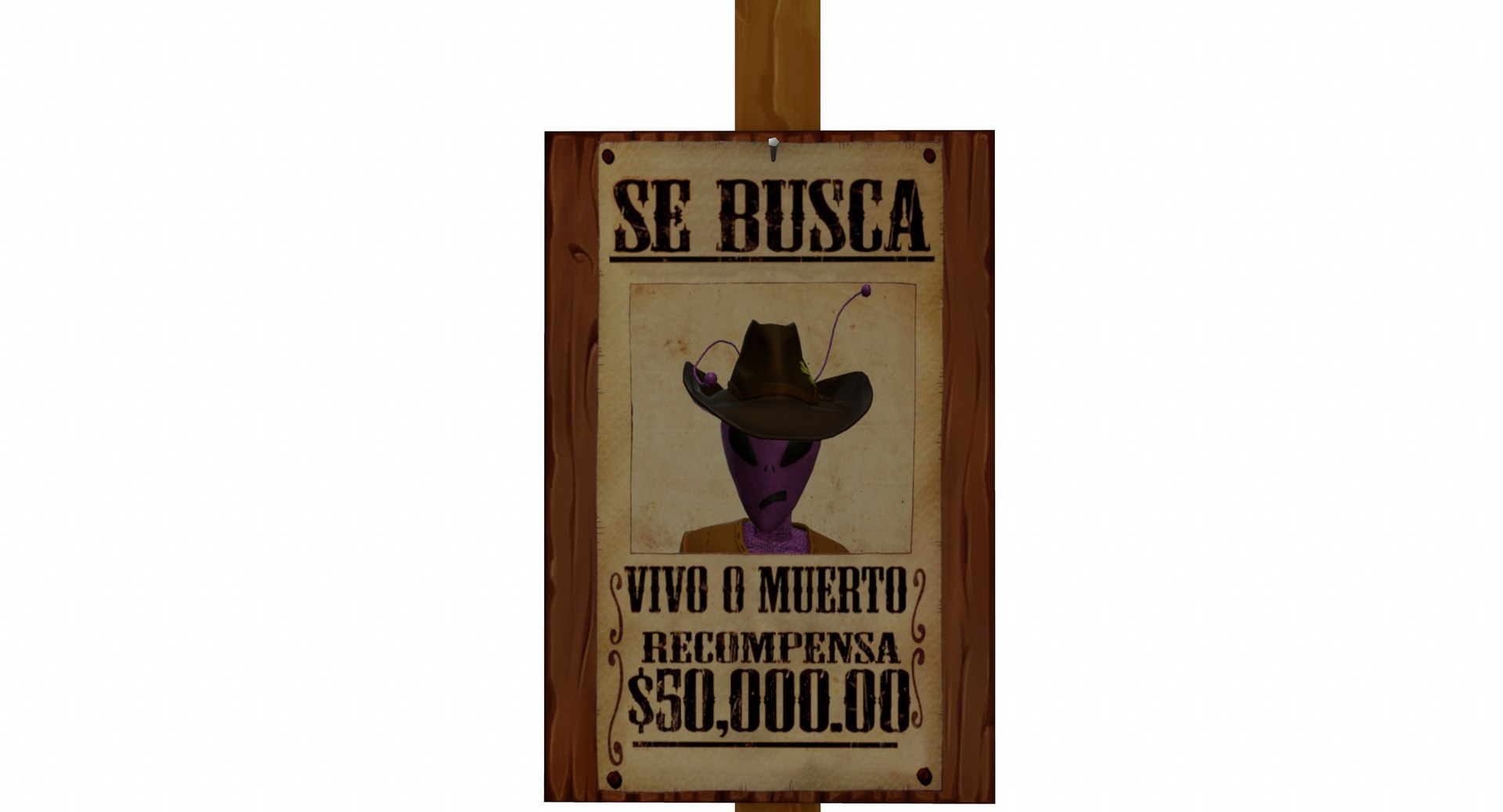Wanted Poster Ready 3d 3ds