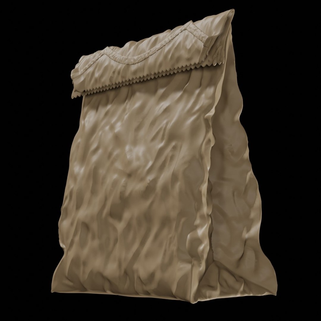 Paper Bag Model - TurboSquid 1848230