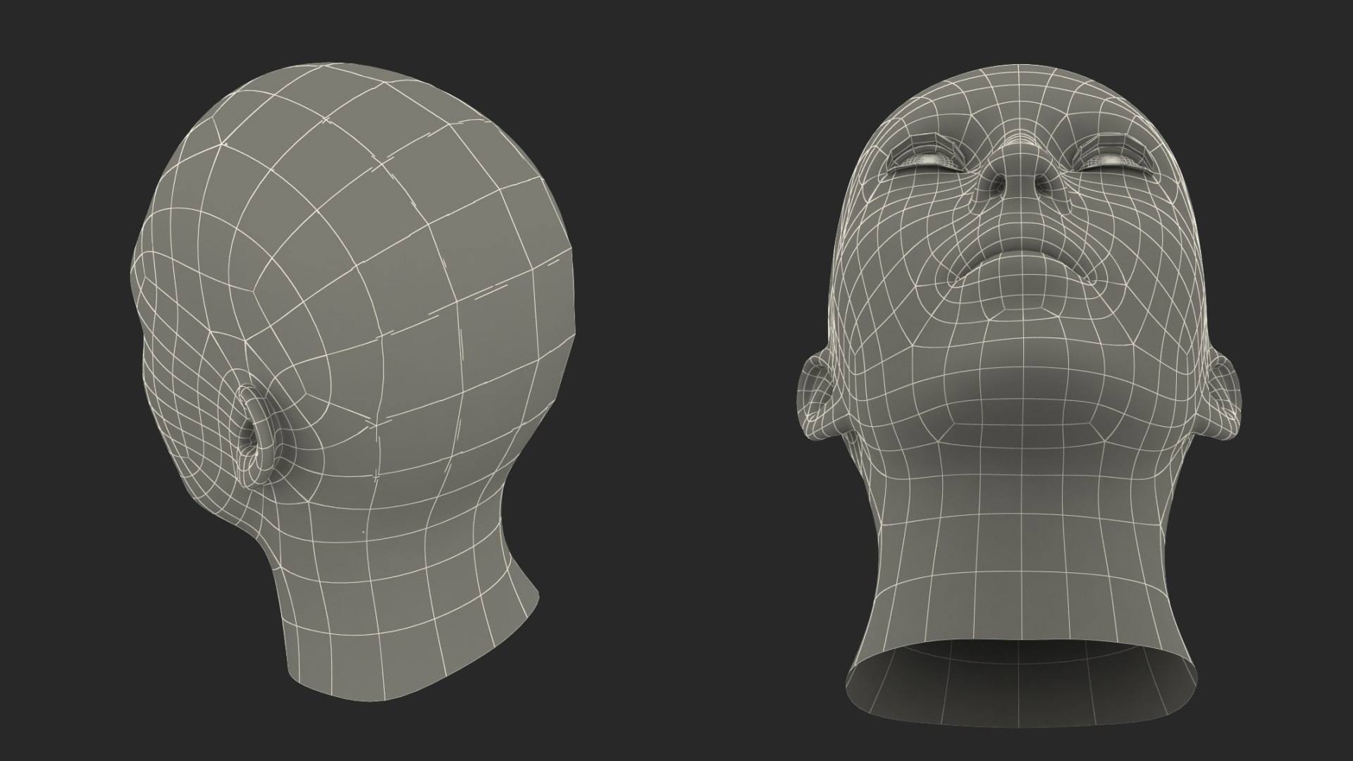 3D Female Bald Head Woman Model - TurboSquid 1693872