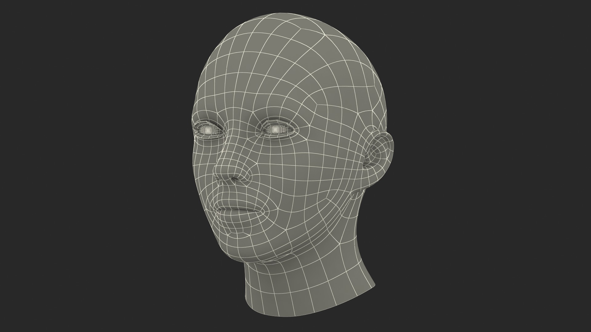 3D Female Bald Head Woman Model - TurboSquid 1693872