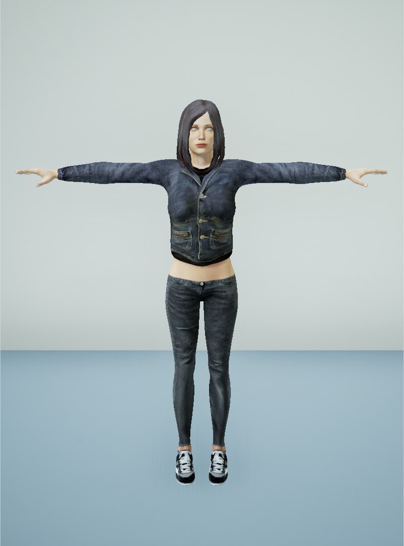 Rigged Character Dancer 3d Model