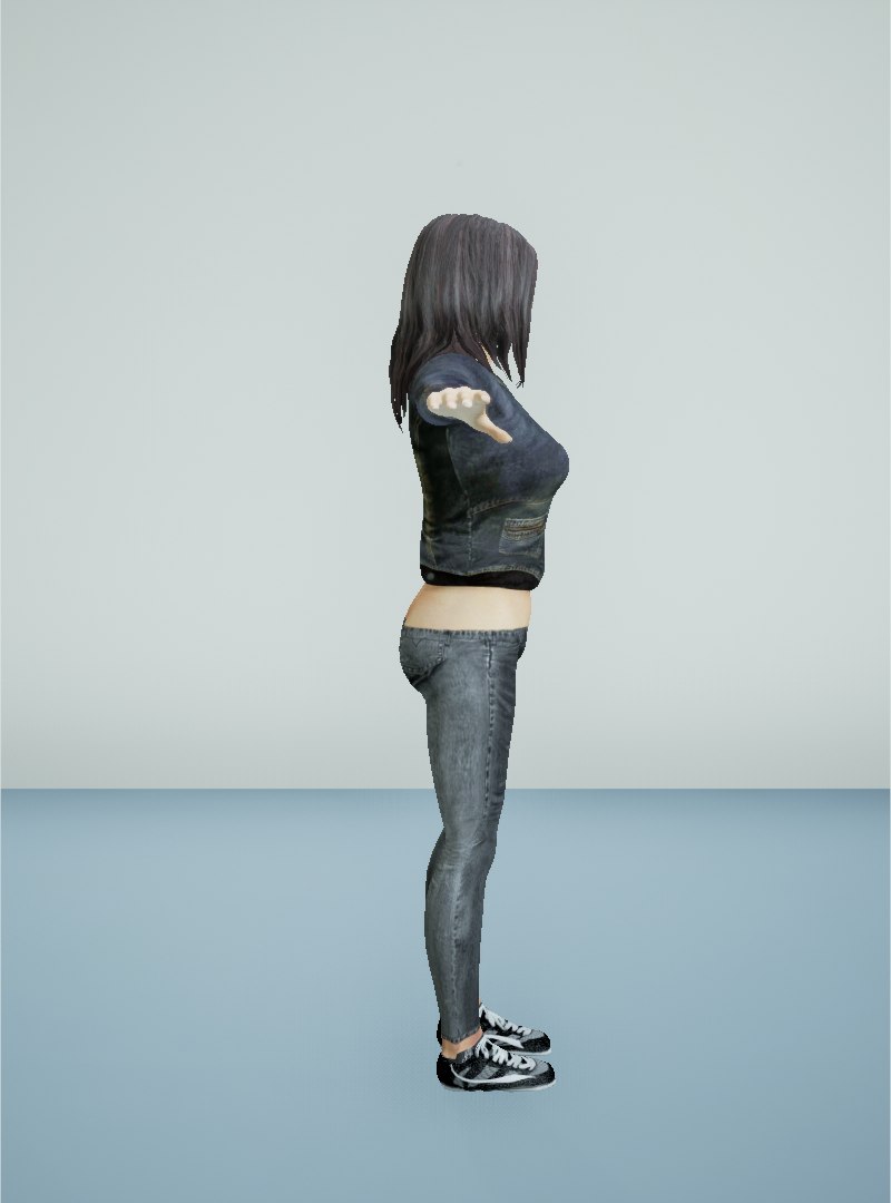 Rigged Character Dancer 3d Model