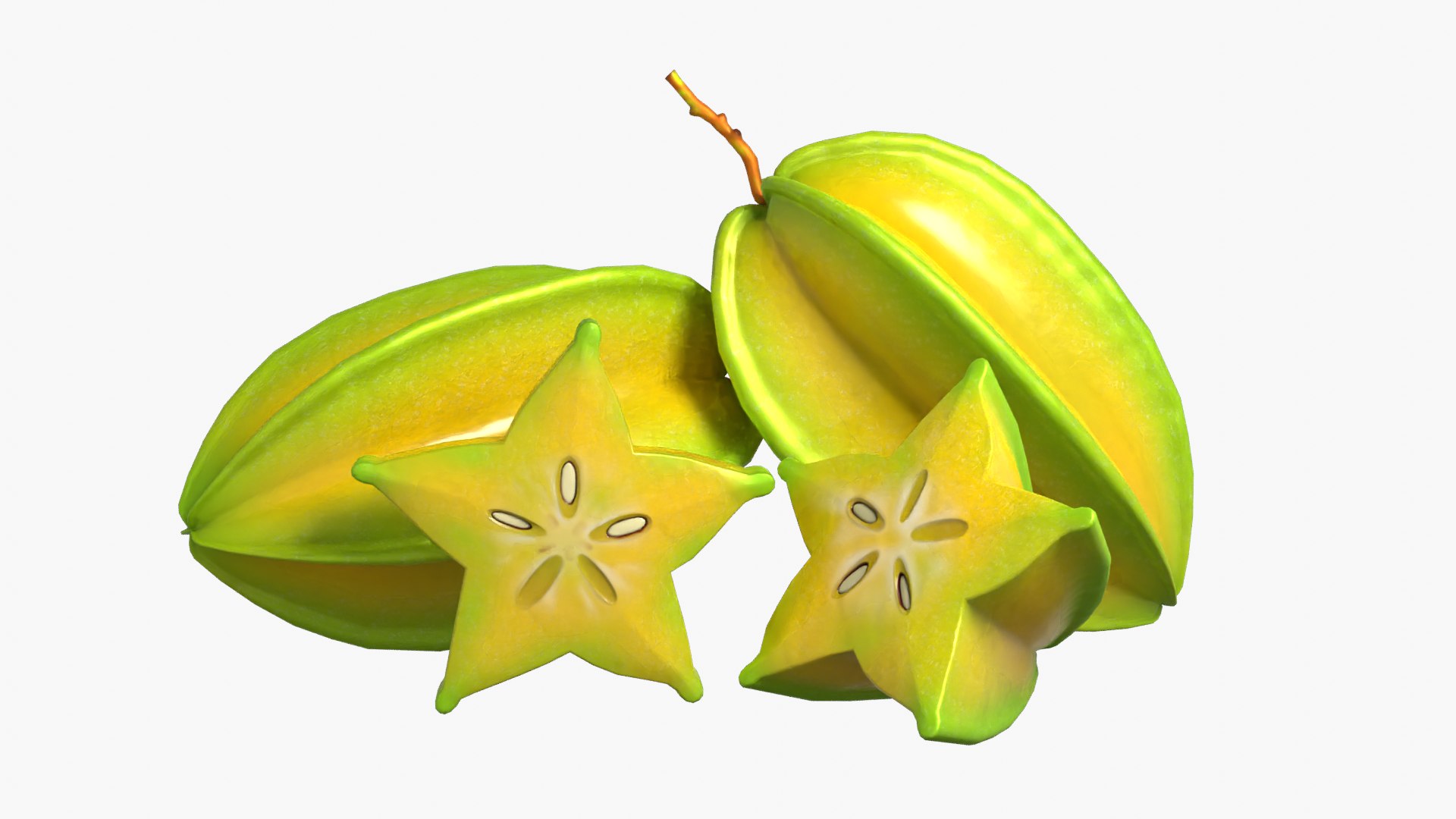 Star Fruit Model - TurboSquid 1939921