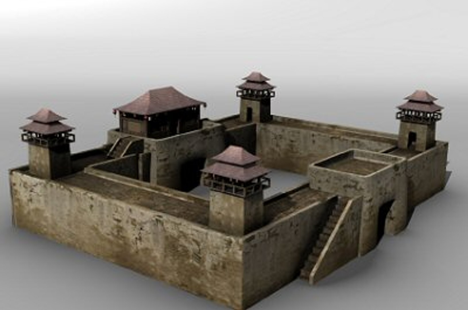 chinese fantasy castle 3d 3ds