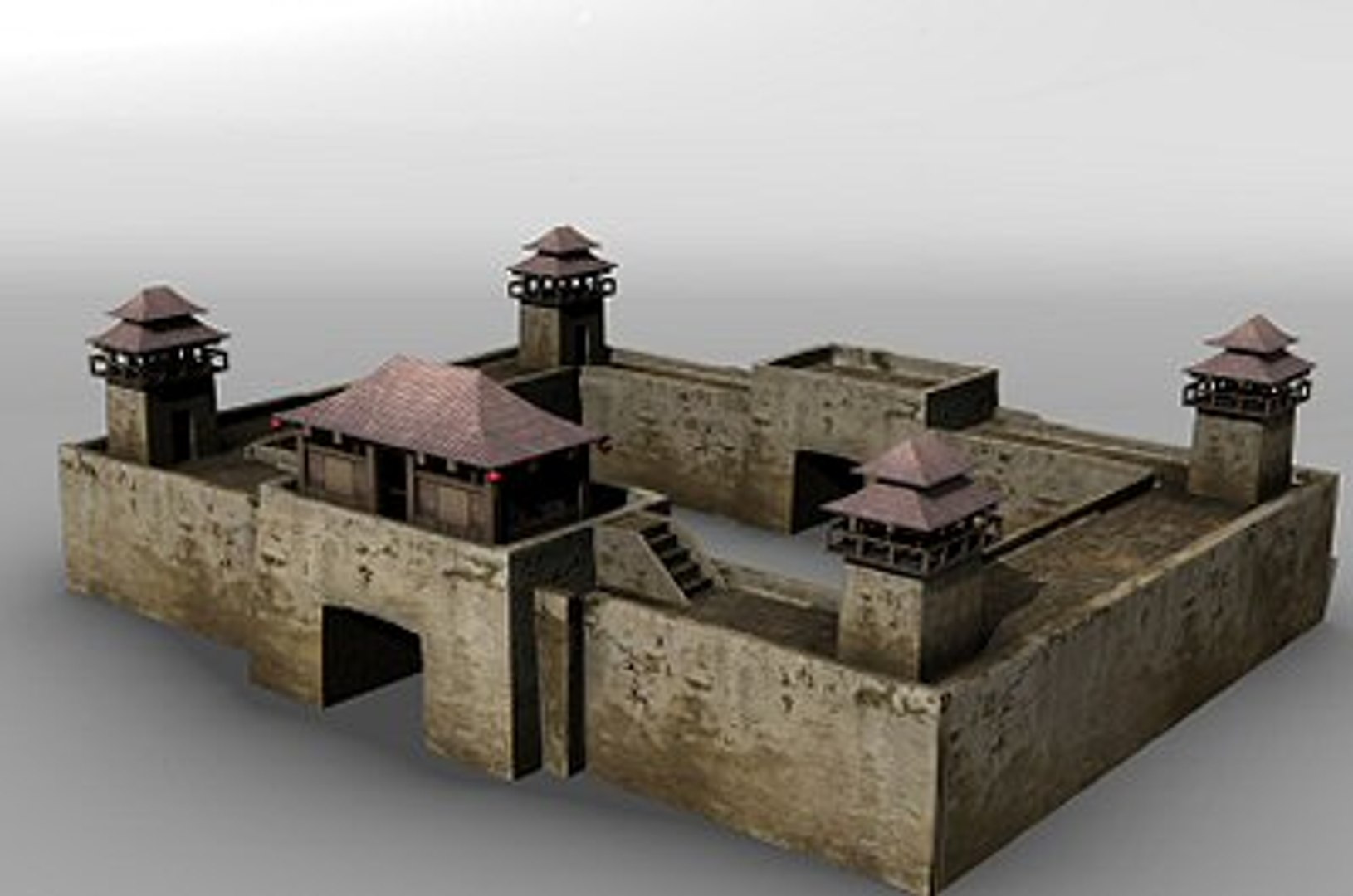 chinese fantasy castle 3d 3ds