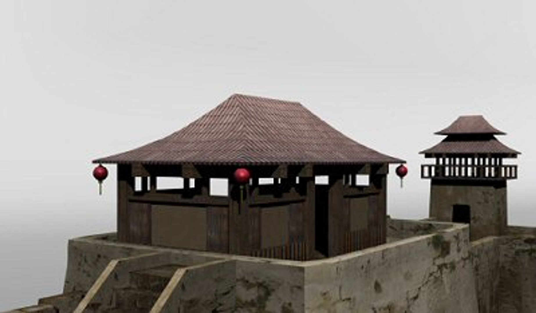 chinese fantasy castle 3d 3ds