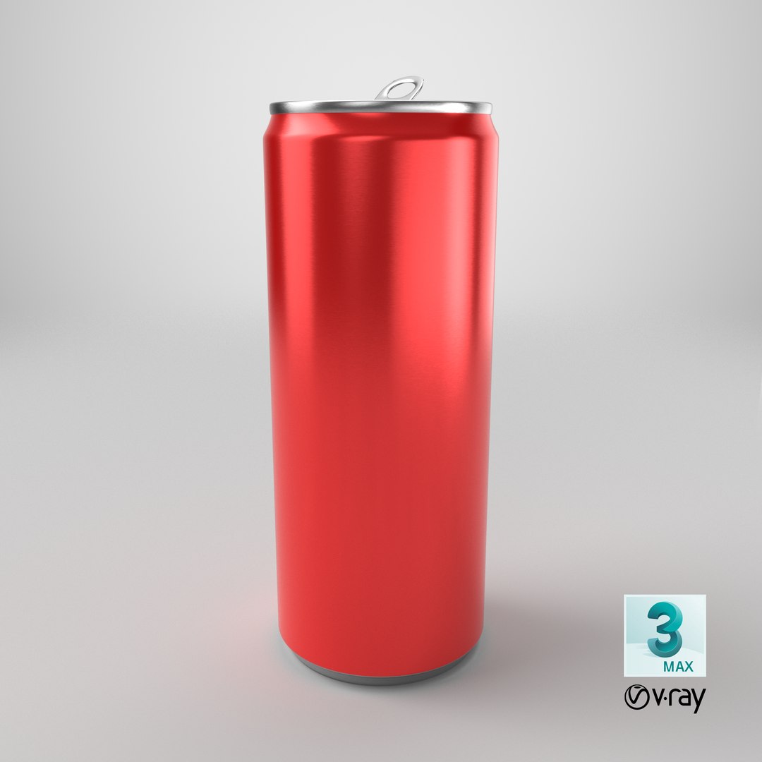 Opened Sleek Can 330ML 3D - TurboSquid 2155272