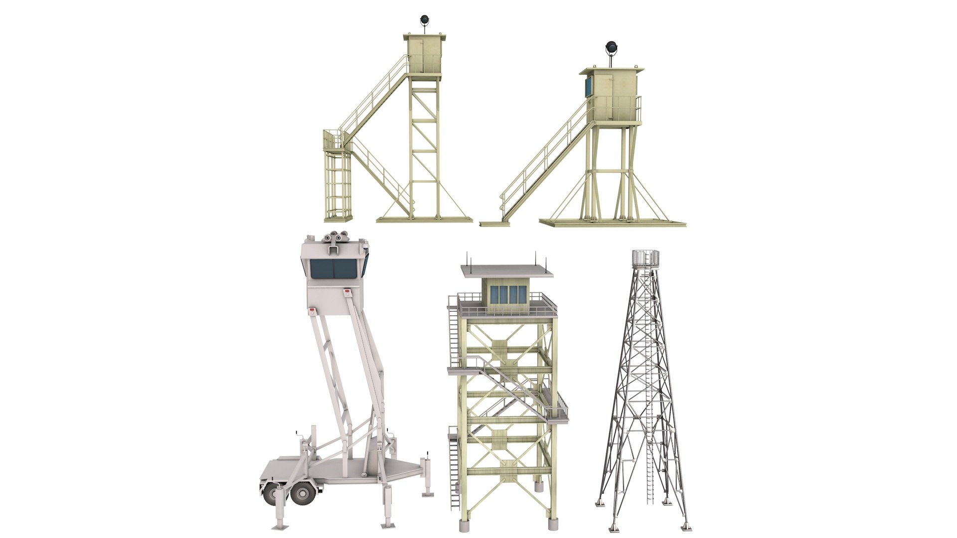 Guard Towers Collection 3D - TurboSquid 2220359