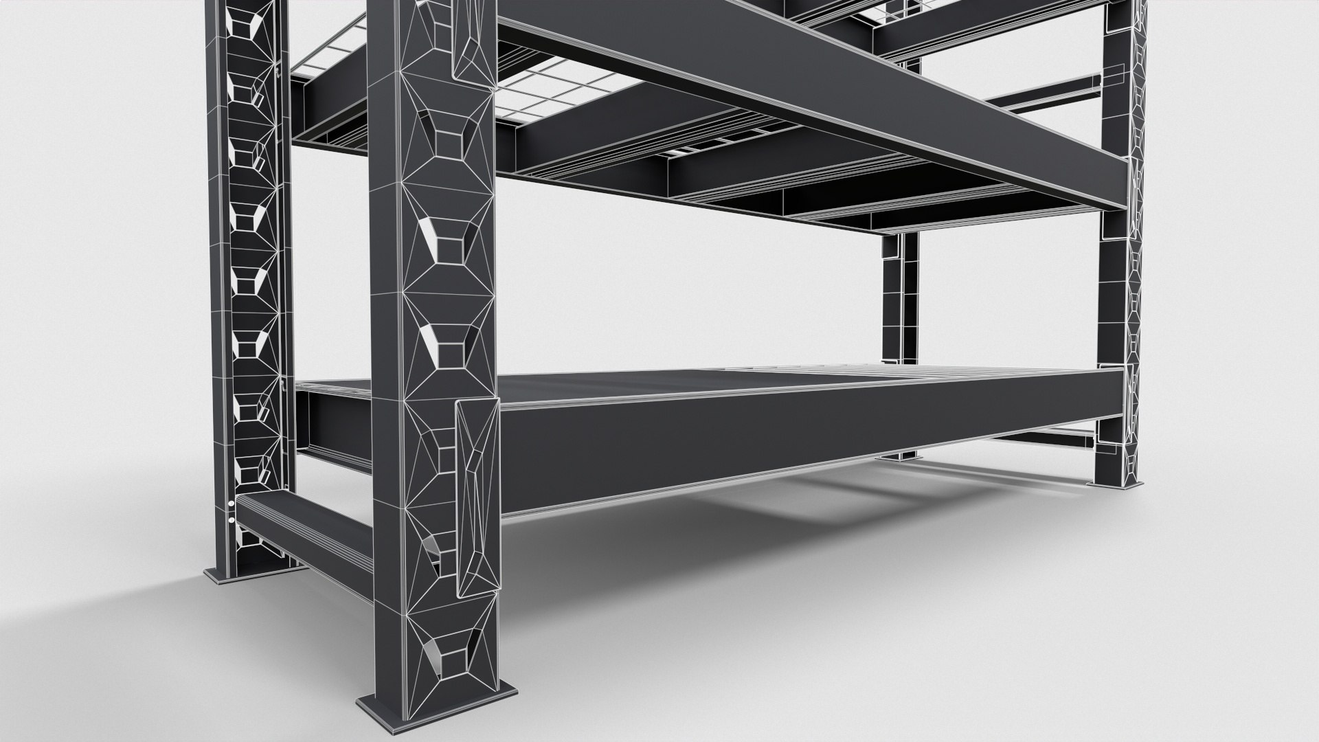 3D 1 Ultra Heavy Duty Rack 2000 x 700 model - TurboSquid 2053446