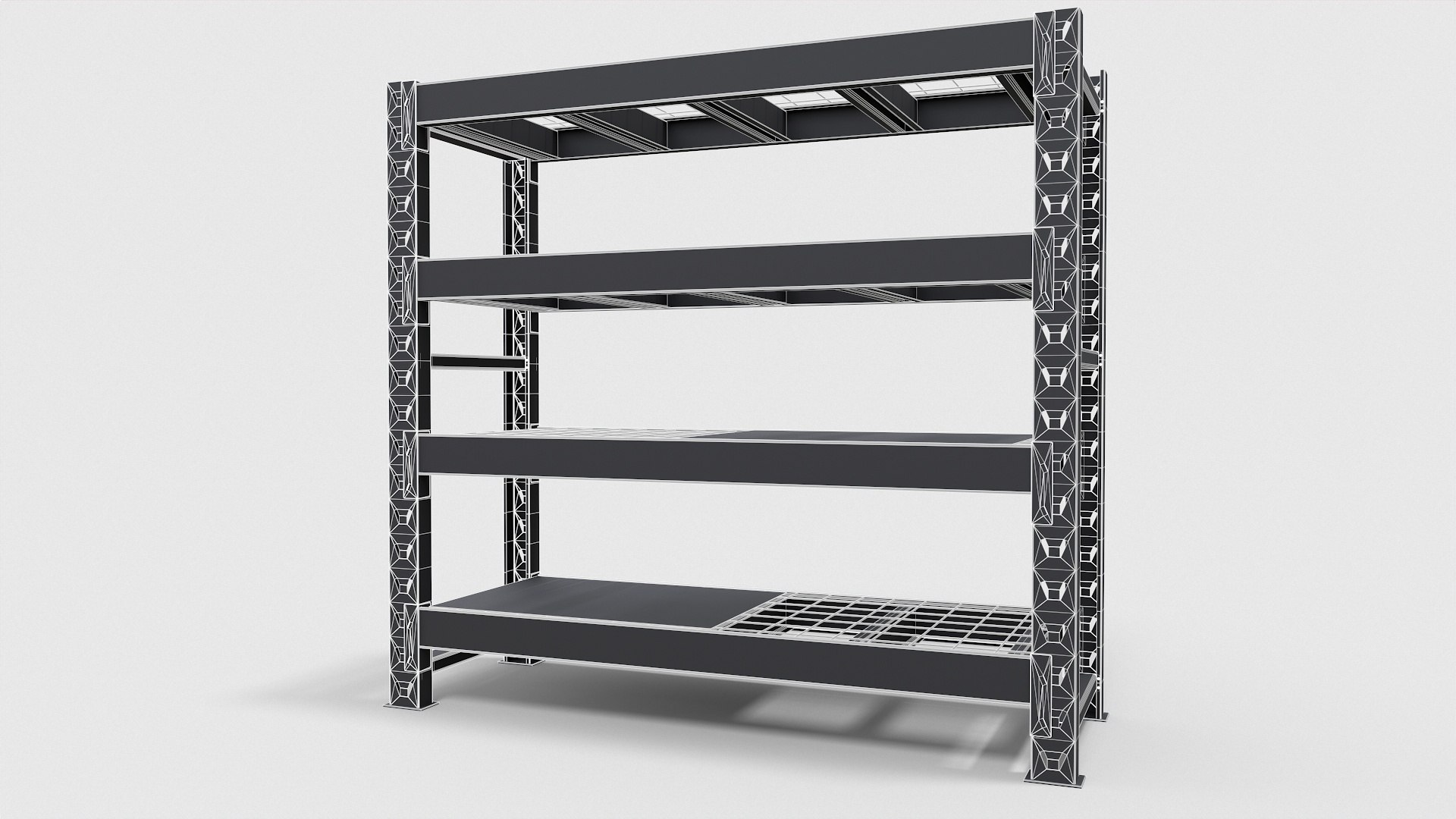 3D 1 Ultra Heavy Duty Rack 2000 x 700 model - TurboSquid 2053446