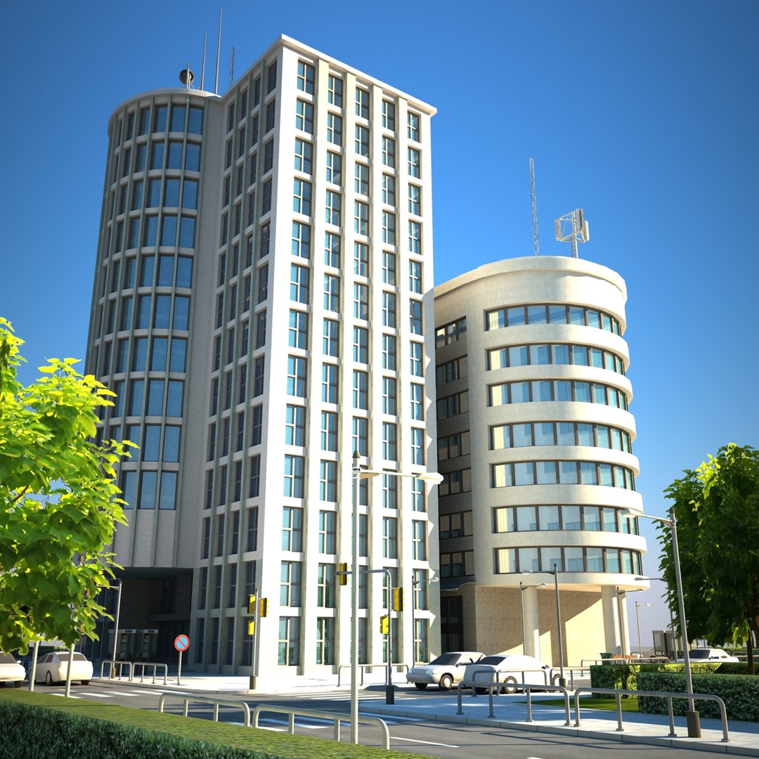 3d Max Urban Block Buildings