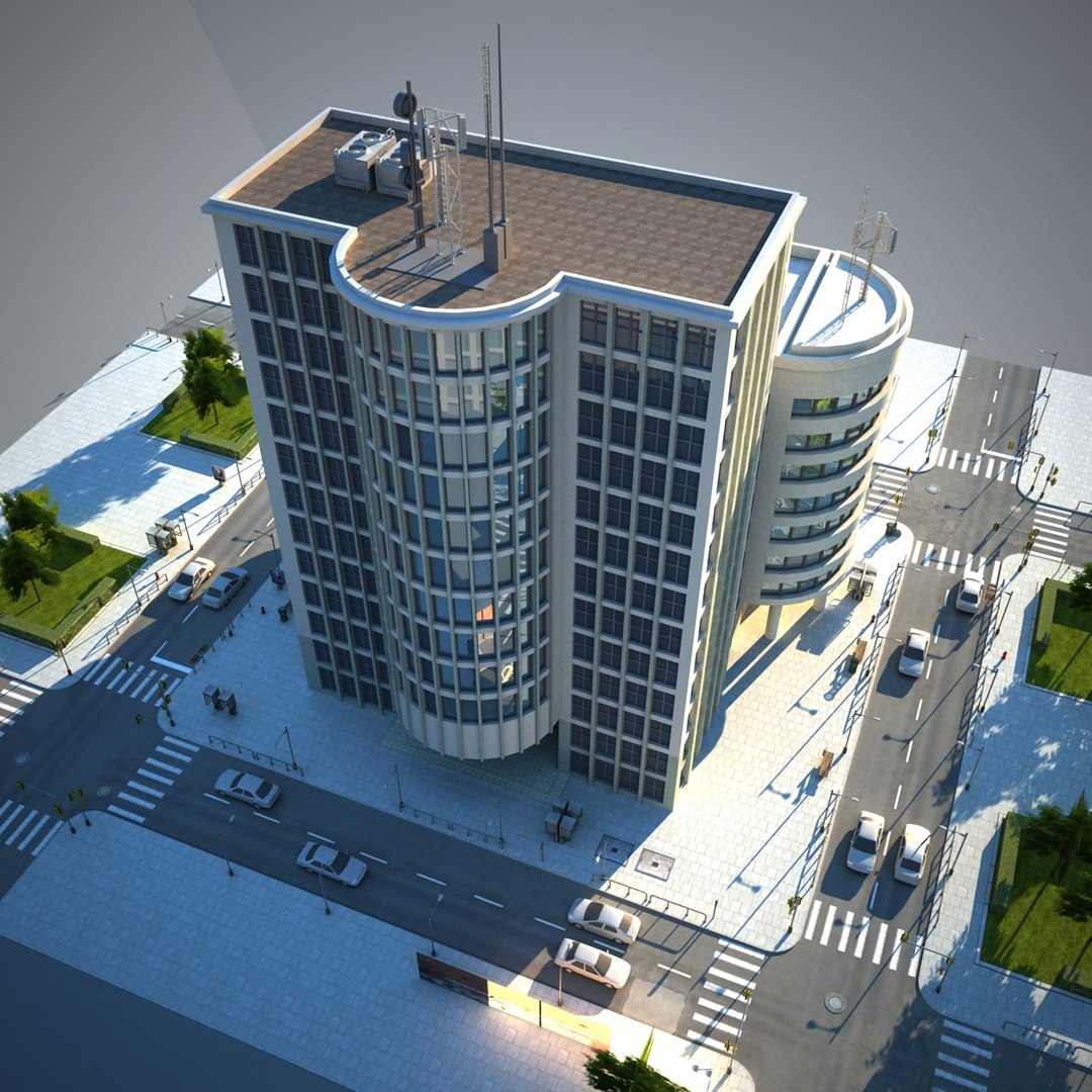 3d Max Urban Block Buildings