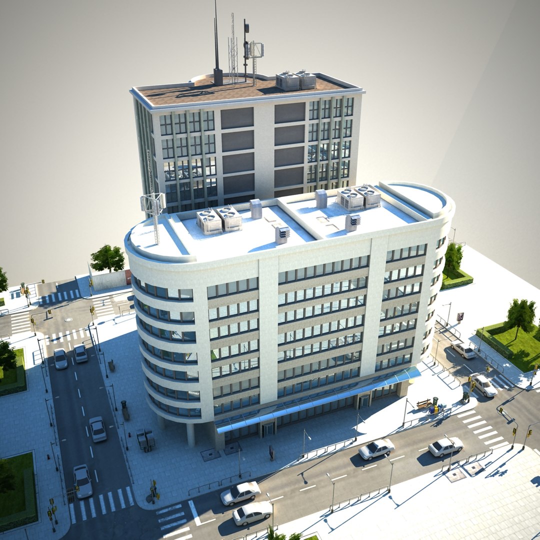 3d Max Urban Block Buildings