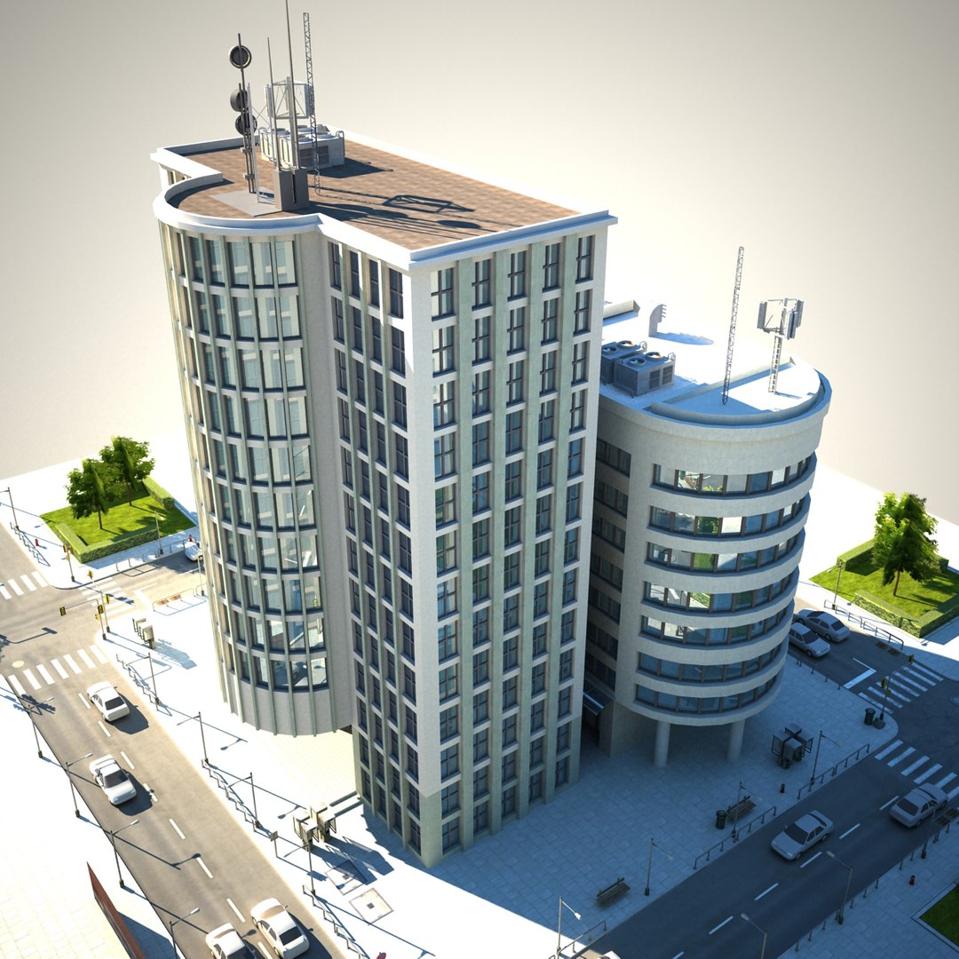 3d Max Urban Block Buildings