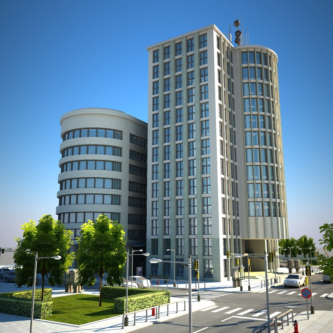 3d Max Urban Block Buildings